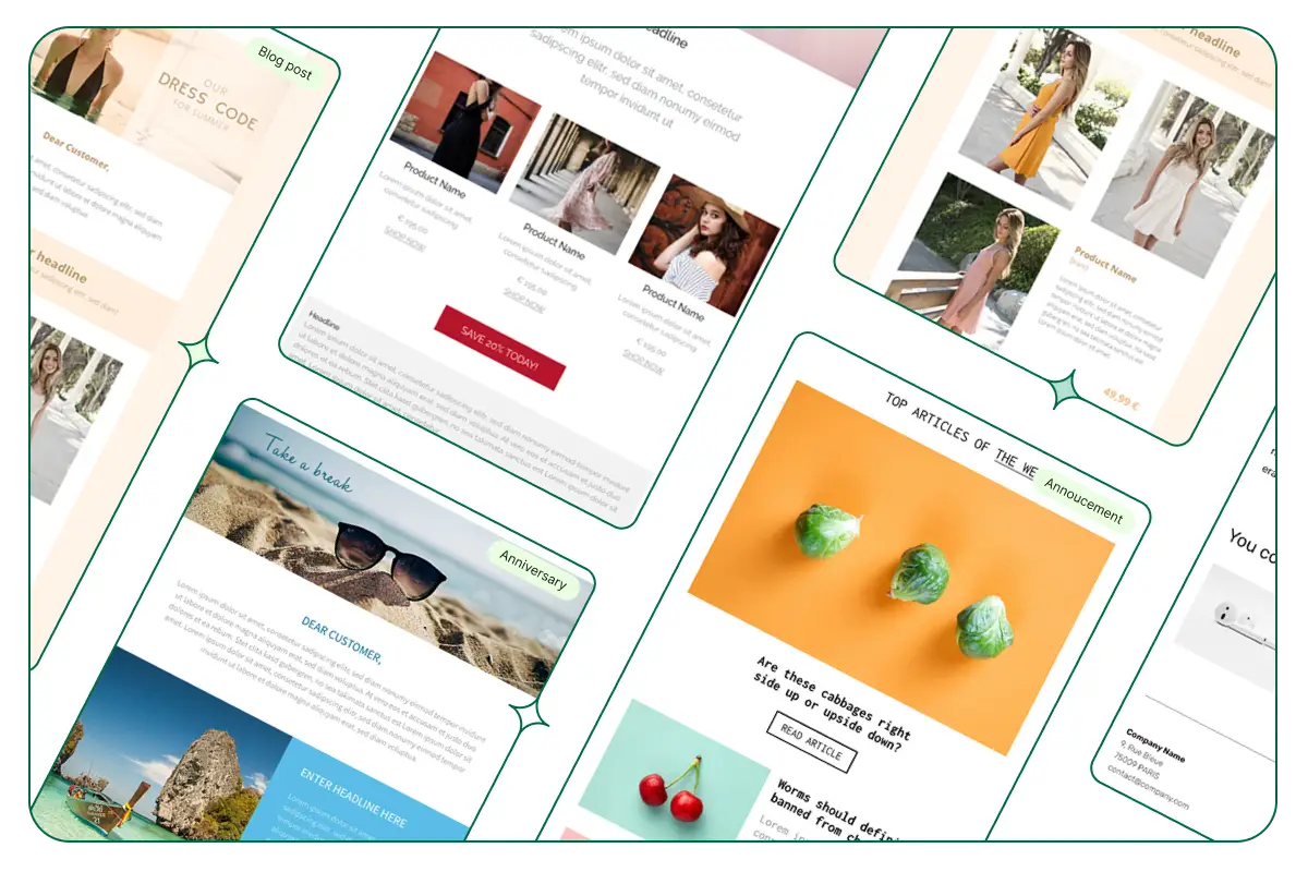 Templates de E-mail Responsivos Grátis | Crie E-mails profissionais com ...